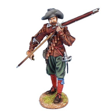 TYW015 - Spanish Tercio Musketeer Loading | crowntoysoldiers