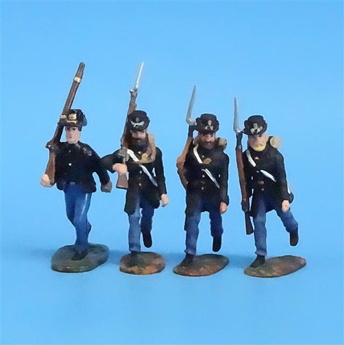 CORD-105 -Iron Brigade Advancing (4 Figs) - LeMans and Soldiers Bay ...