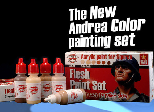 ACS-001 - Flesh Paint Set - Andrea Color | crowntoysoldiers