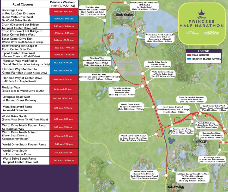 runDisney Princess Half Marathon Course Maps