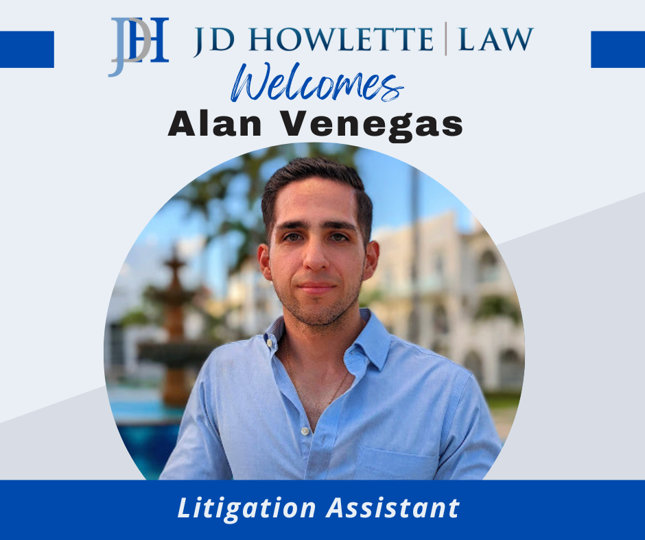 Welcome Alan Venegas! | JD Howlette Law