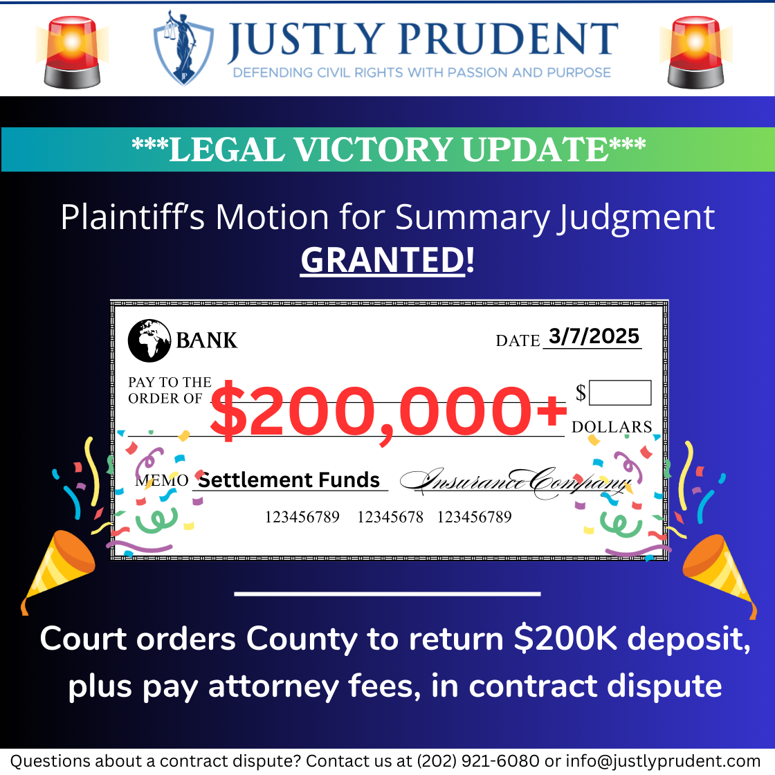 Court orders County to return $200K deposit, plus attorney fees, in ...