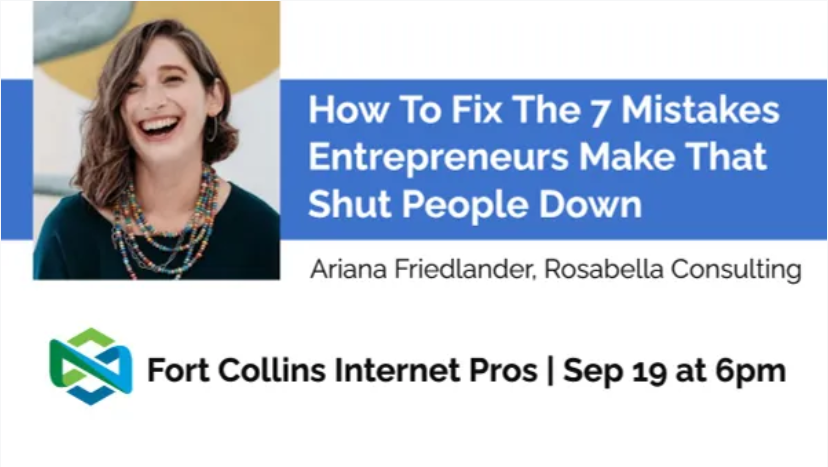 How To Fix 7 Mistakes Entrepreneurs Make That Shut People Down ...