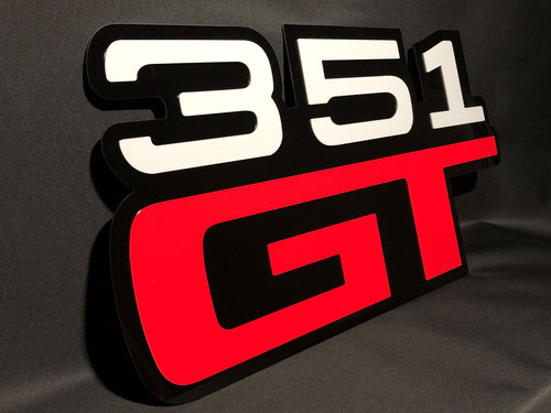 351 GT Acrylic sign | Platinum Man