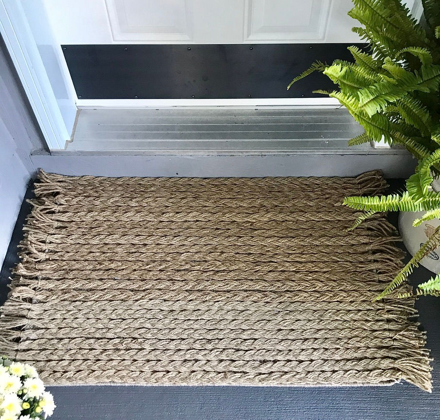 DIY Braided Jute Door Mat