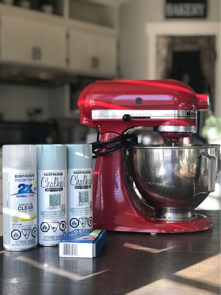 Chalk Painted Kitchenaid Mixer