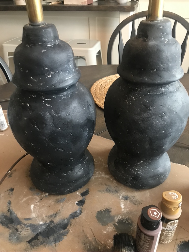 DIY Pottery Style Lamps