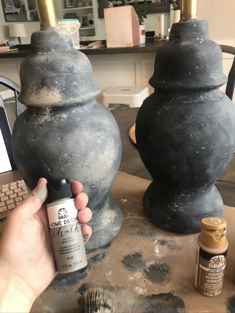 DIY Pottery Style Lamps