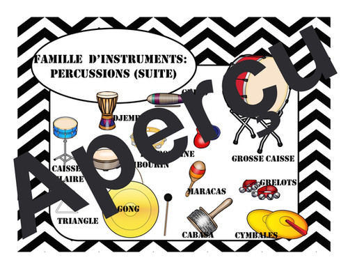 Affiches - Les familles d'instruments | Mission Musique
