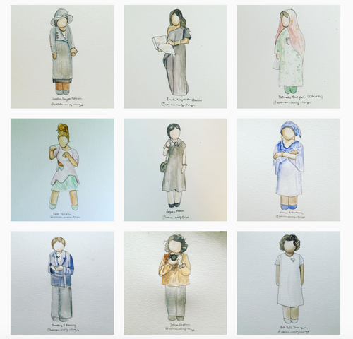 Woman Creating Change Doodle, Your Choice | made@linden