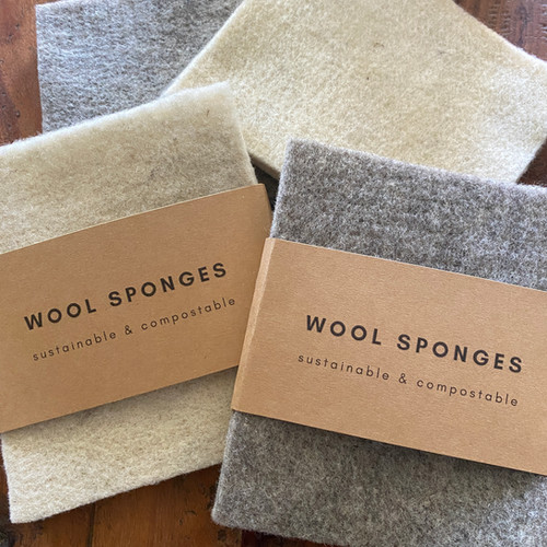 Wool Sponges & Dish Cloths : 2 pack | Bloom Woolen Yarns