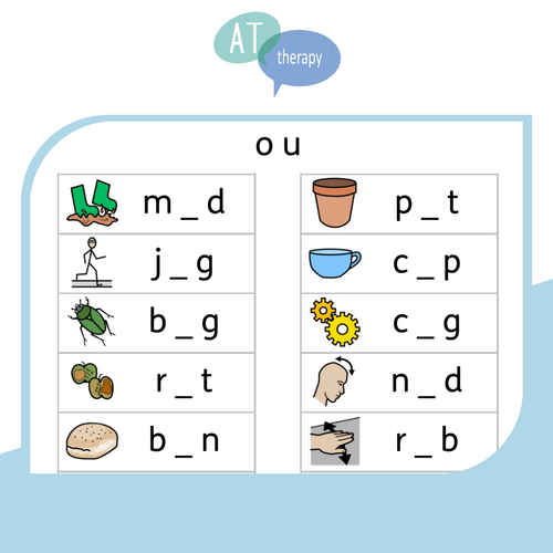 O and U - Short Vowels | ATtherapy