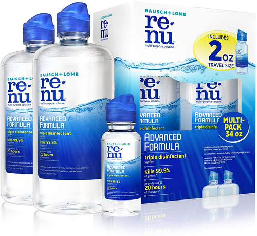 Renu Multi-Purpose Disinfectant Advanced Formula Contact Lens Solution ...