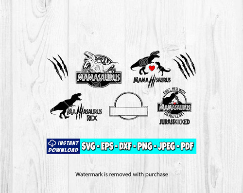 Mamasaurus Bundle SVG | Dinosaur Mom svg | Dinosaur Slash svg ...