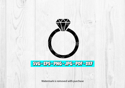 Engagement Ring SVG | Diamond Ring Stencil svg | Diamonds svg | Ring ...