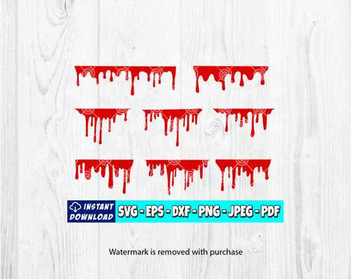 Blood Dripping Halloween Bundle (Digital Only) | Blue82designs