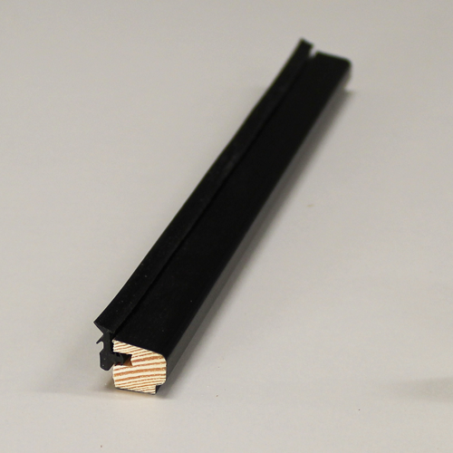 Glasliste 4094 med fals & EPDM liste, fyr IMP/SORT 15x15 mm pris pr ...