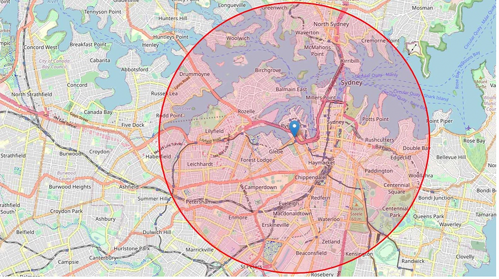 CALCULATING 5KM FROM HOME