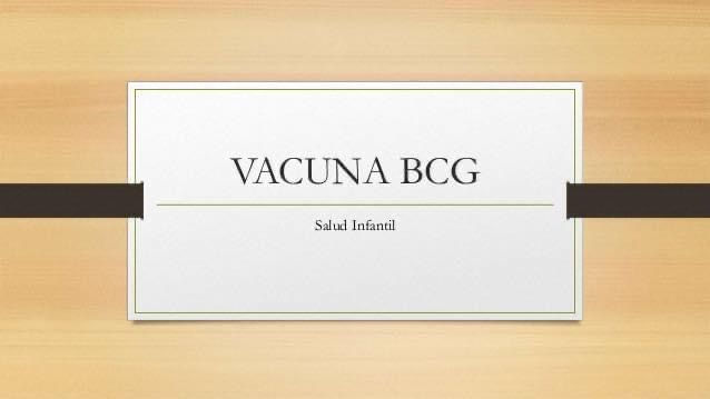 Vacuna BCG Tuberculosis