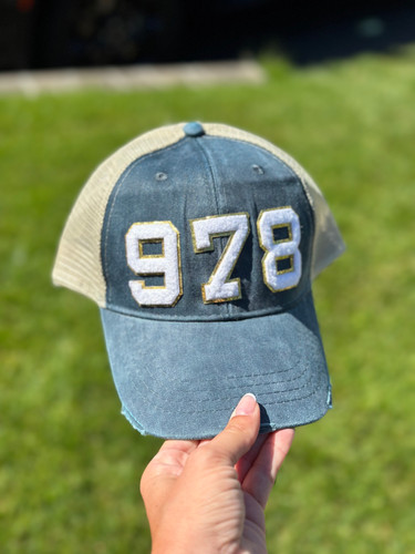 AREA CODE TRUCKER HAT | 3 Sisters Patch Bar