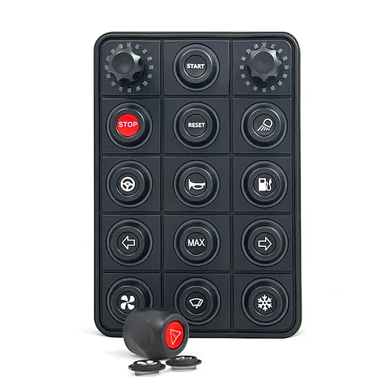 15 Button CAN-bus Keypad with Dials | STTP Racing