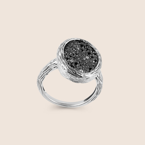 14 Karat White Gold Black & White Diamond Ring | Persona Fine Jewelry