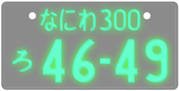 CUSTOM GLOW JAPANESE PLATE | Senseless Co.