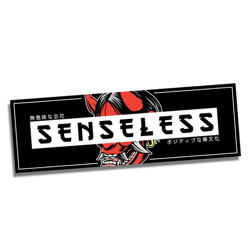 Oni Mask Slap Sticker | Senseless Co.