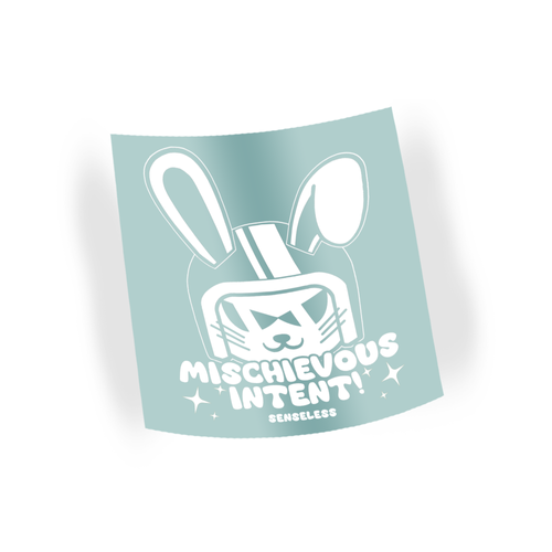 Mischief Bunny Vinyl Sticker | Senseless Co.
