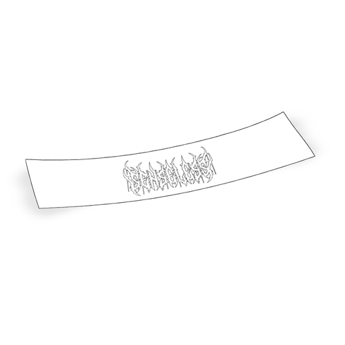 White Metal Logo Sun Strip Banner | Senseless Co.