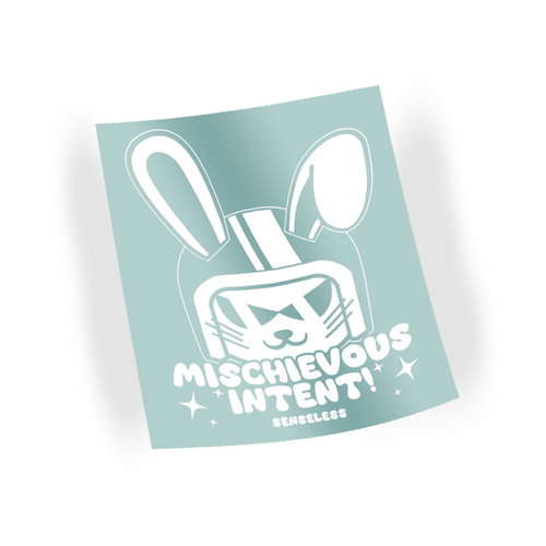 Mischief Bunny Window Banner | Senseless Co.