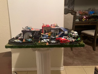 NASCAR RACE TRACK WRECK DIORAMA | RALPHIEWORLDSTUDIOS