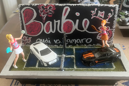 BARBIE FEATURES AUDI VS. CAMARO DIORAMA | RALPHIEWORLDSTUDIOS