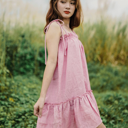 Heidi Pure Linen Dress | Callelily