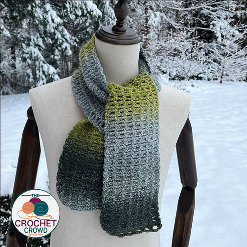 Crochet Chain Link Scarf Pattern | Mikey's Stitch Studio