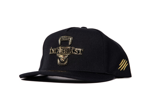 NEW EXCLUSIVE LIQUID CHROME "IM A BEAST" SNAPBACK CAP | ImABeast