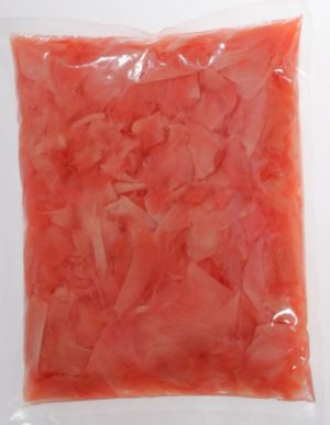 gingembre sushi rose tranché x1,45KG / pink ginger sliced for sushi x1 ...