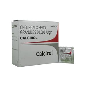 Calcirol Sachet (Cholecalciferol Granules 60,000 IU/gm) x 1 Sachet ...