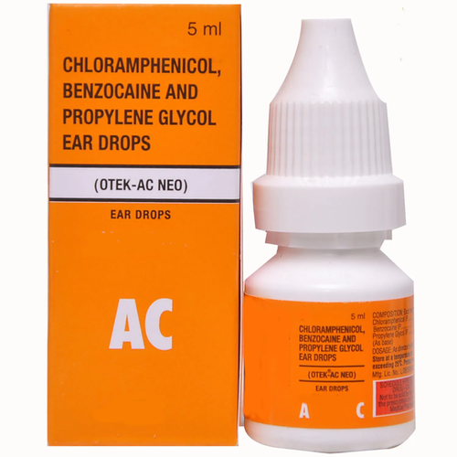 Otek-AC Neo drop (Chloramphenicol benzocaine & propylene glycol 5ml ) x ...