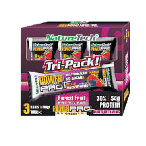 Power Pro Protein 3 Pack Bars Forest Fruit Smoothie | Naturetech