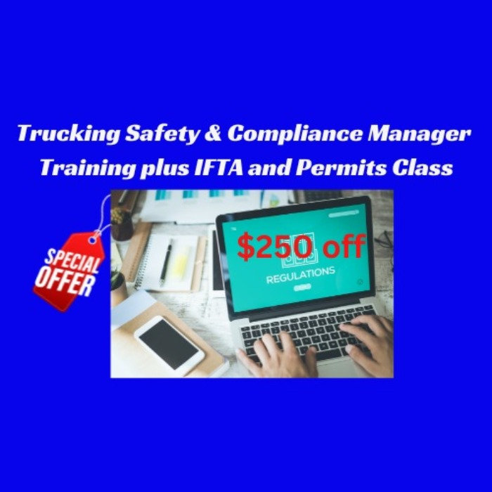 Trucking Safety & Compliance Manager Training plus IFTA and Permits ...