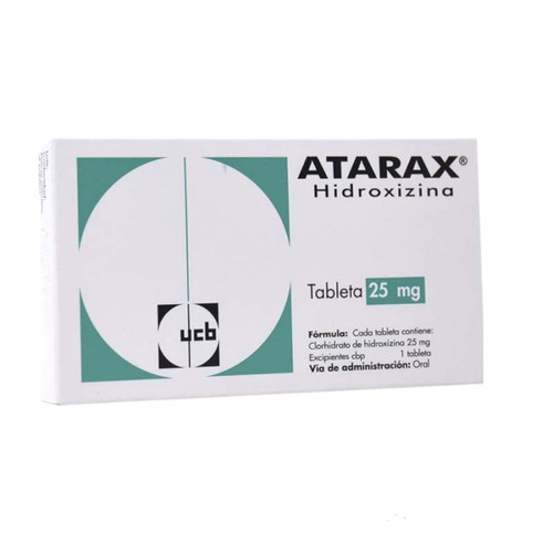 Atarax 25 mg 25 tab. | Farmacias Dermocutánea