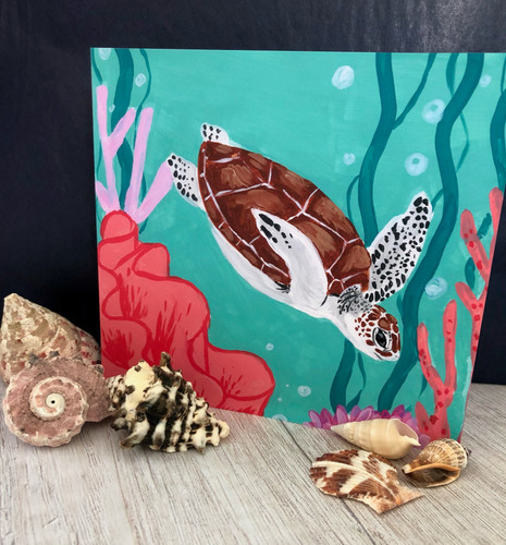 Turtle Reef Card | Ellie Dickens Illustration