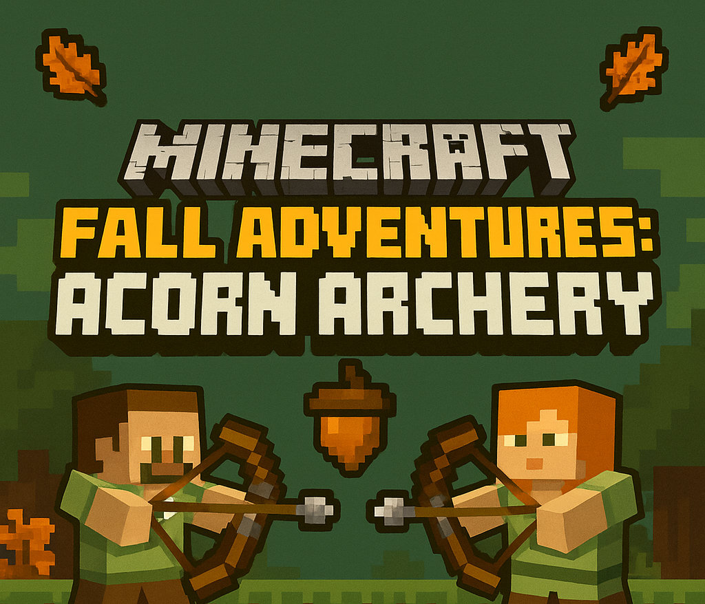 🎮 Minecraft Fall Adventures: Acorn Archery 🏹 | Roosevelt Public Library