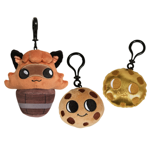 Nuki, Lil Chip, and Golden Lil Chip Clip-on Plushies | Pixel-bit Studio