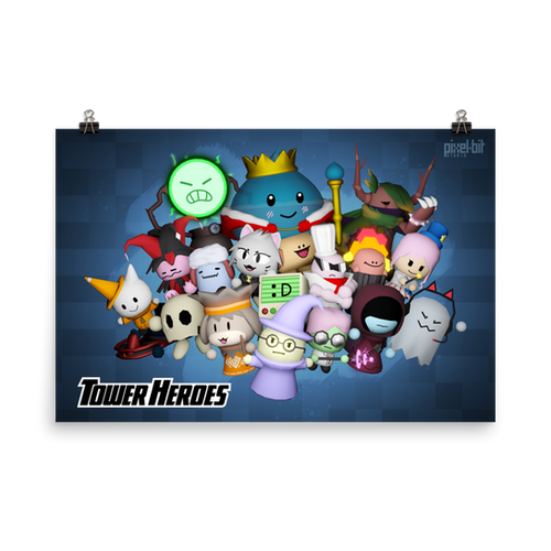 Tower Heroes United Large Poster | Pixel-bit Studio