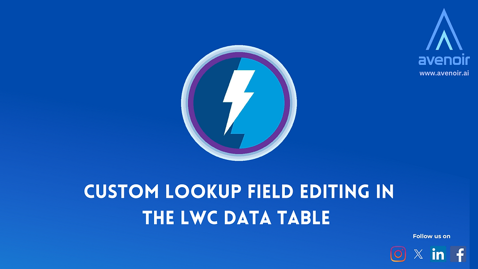 Custom Lookup Field Editing In The Lwc Data Table