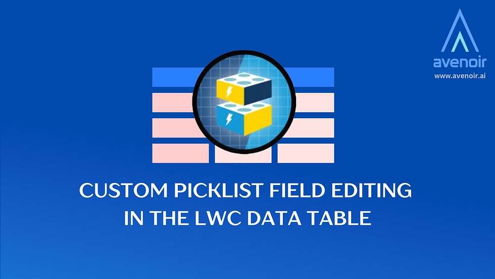 CUSTOM PICKLIST FIELD EDITING IN THE LWC DATA TABLE CUSTOM PICKLIST FIELD EDITING IN THE LWC DATA TABLE