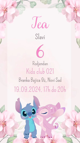 Pozivnica za rodjendan Stitch | Slatko Srce