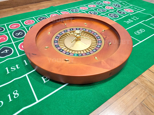 18 Inch Deluxe Wooden Roulette Wheel | youbet